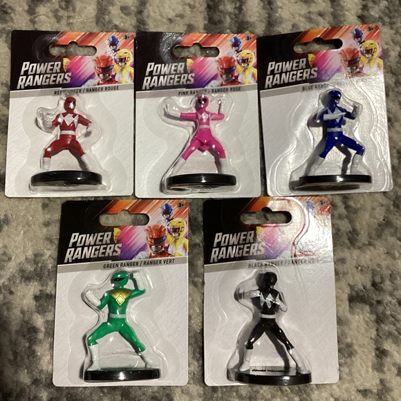 Hasbro | Toys | Power Ranger Mini Figures Cake Toppers 3 | Poshmark